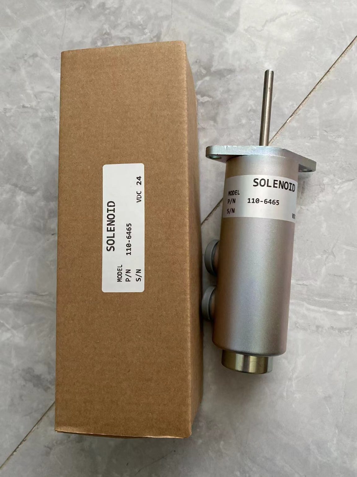 6T-4122 110-6465 24V Fuel Shutdown Solenoid Valve For Caterpillar E330B ...